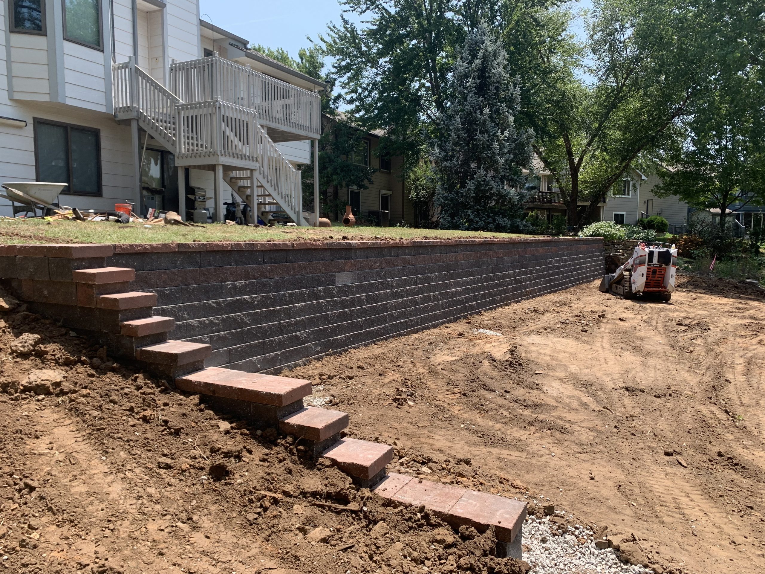 Hardscape Project - Retaining Wall - Landscaping Service | Daniels Lawn ...